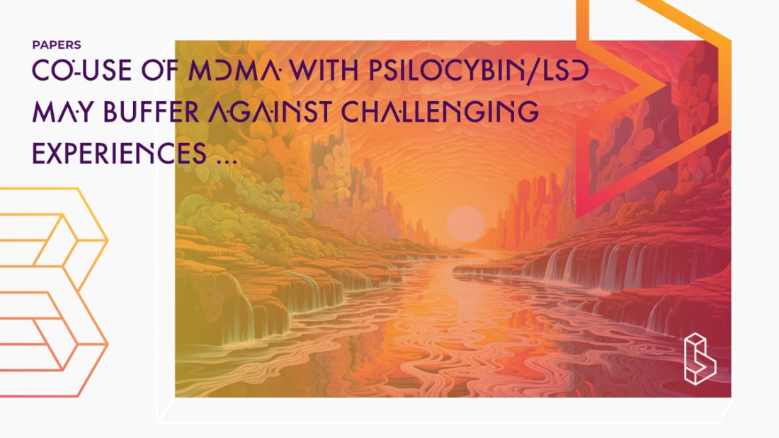 Co-use of MDMA with psilocybin/LSD may buffer against challenging ...